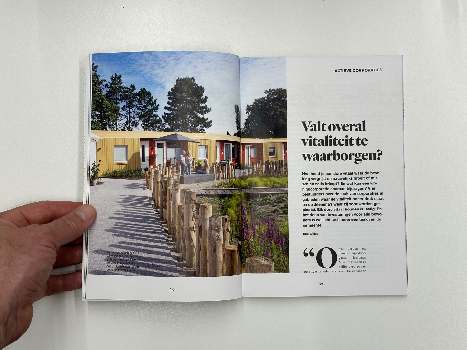 Specht in magazine Ruimte + Wonen: Valt overal vitaliteit te waarborgen ...